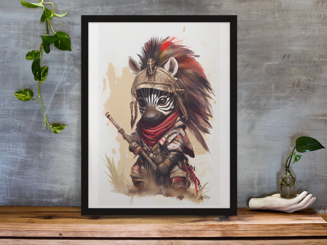 The Zebra Warrior Beautiful Art, Black Art, African Art, Animal Art ...