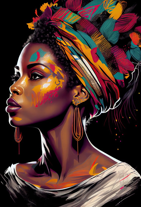 Beautiful African Queen Art