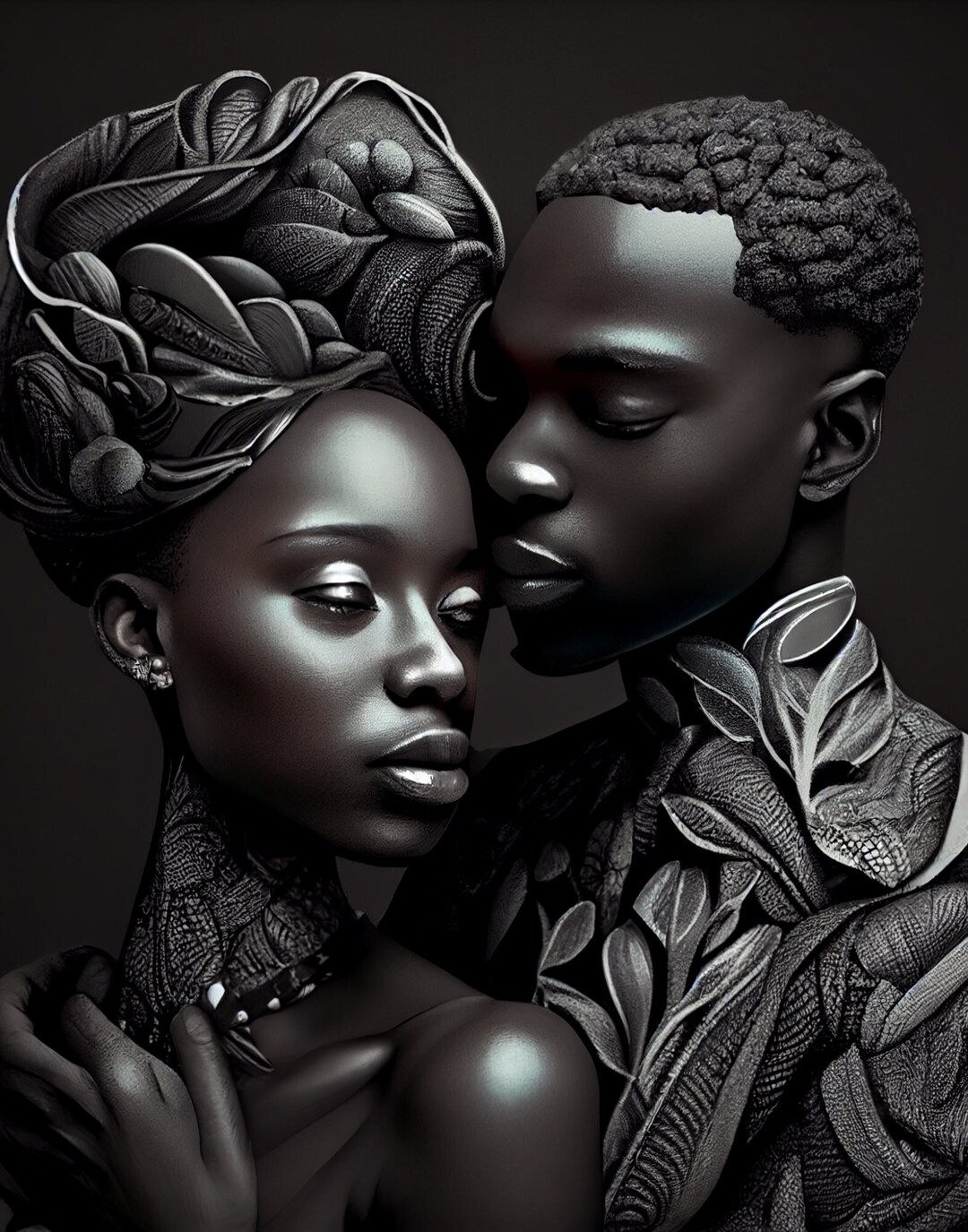 Black Love - Beautiful Art, Black Love, Digital Print, Digital Download ...