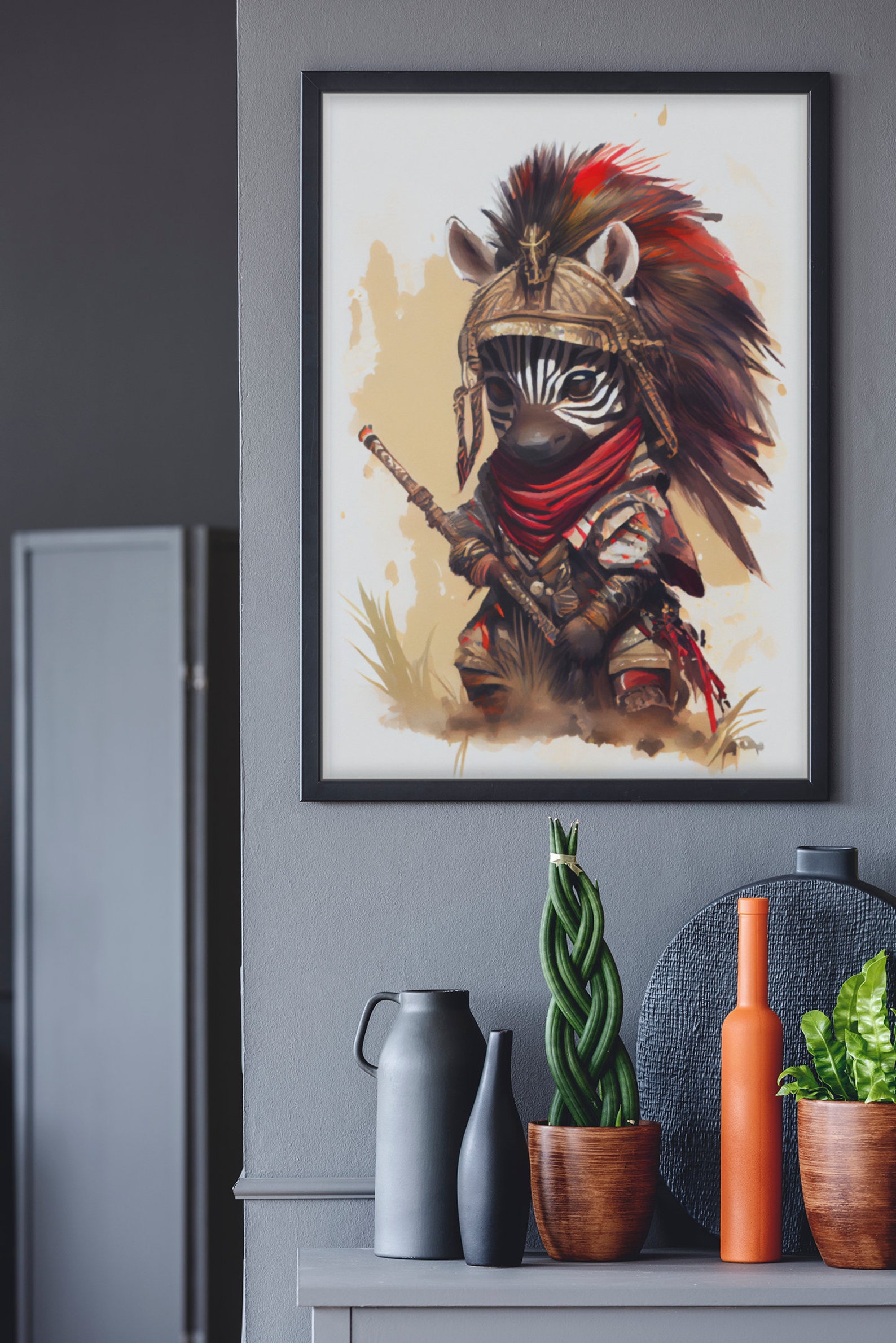 The Zebra Warrior Beautiful Art, Black Art, African Art, Animal Art ...