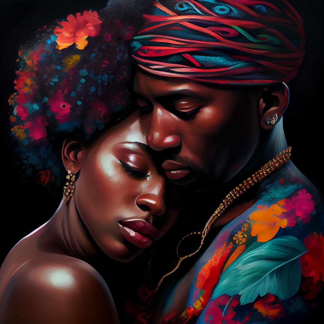Soulmates - Beautiful Art, Black Love, Digital Print, Digital Download ...