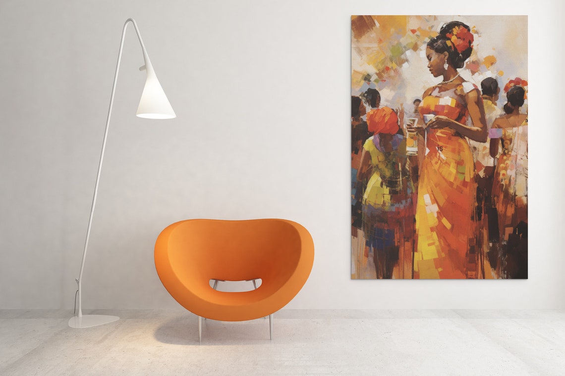 Vibrant Essence: African Lady of Beauty - Etsy