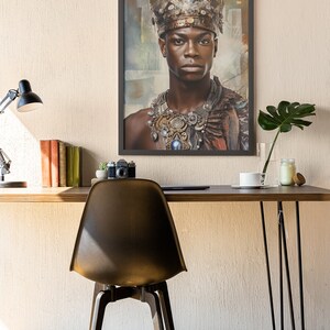 Majestic Reign - A Young African King - Beautiful Art, Black Art ...