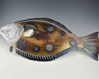 Halibut Wall Art Metal Art - Etsy