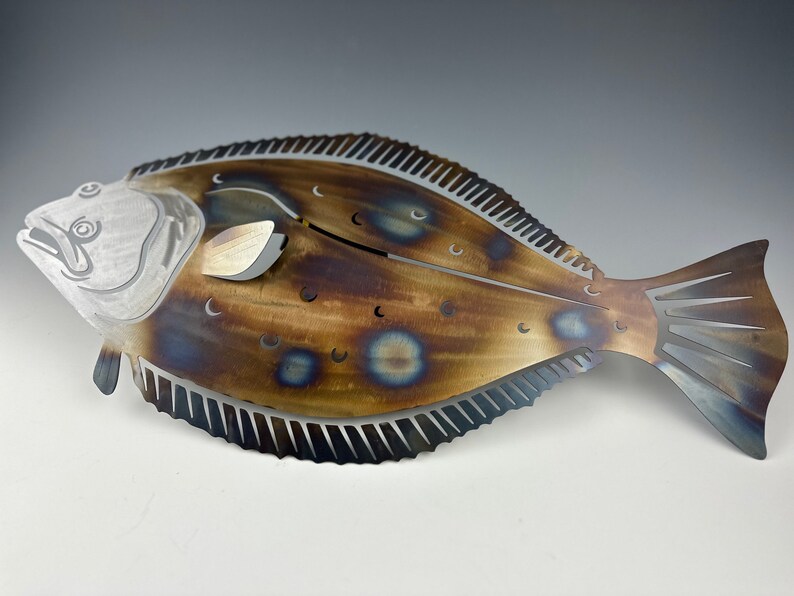 Halibut Wall Art Metal Art - Etsy