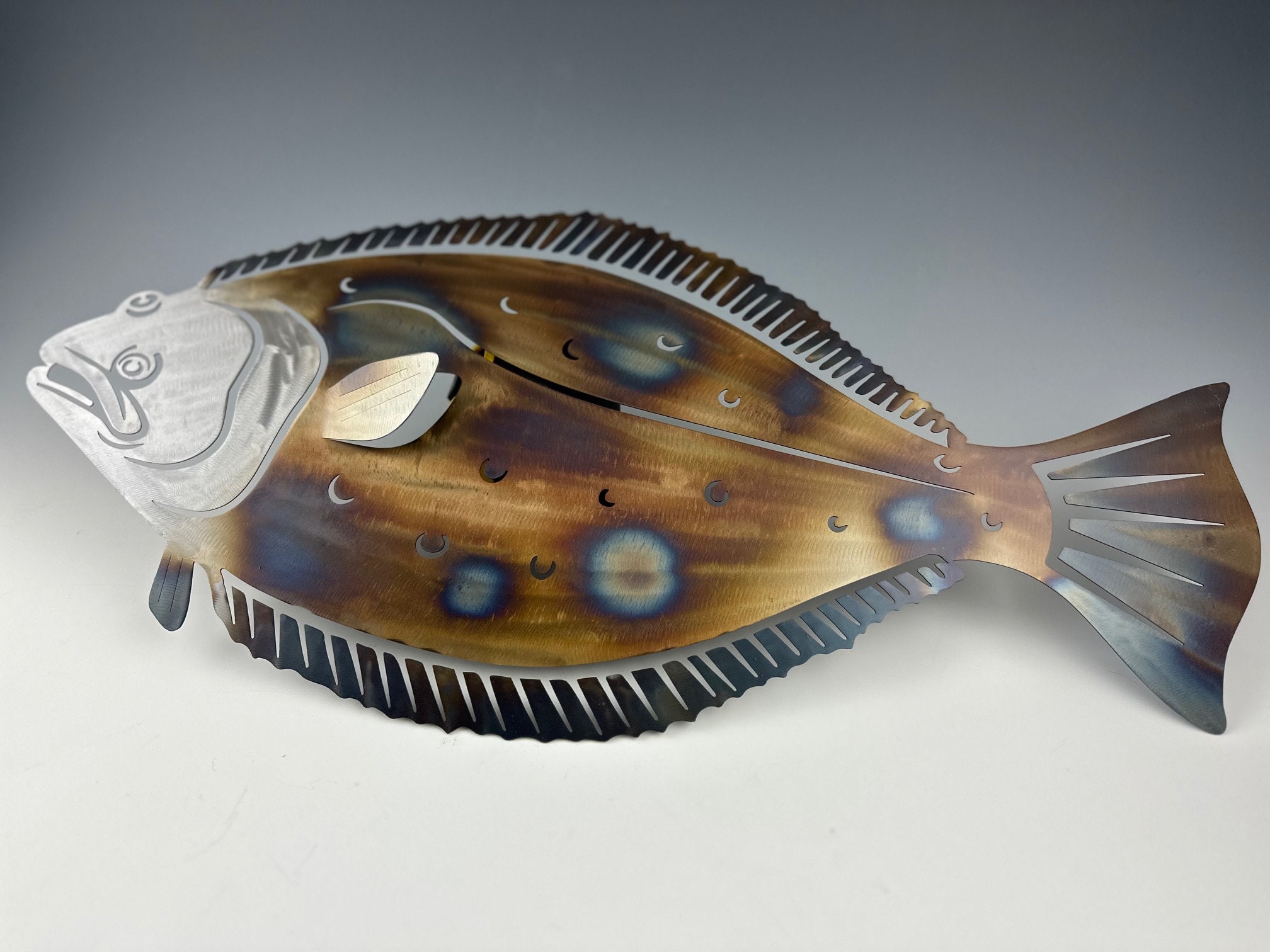 Halibut Wall Art Metal Art - Etsy