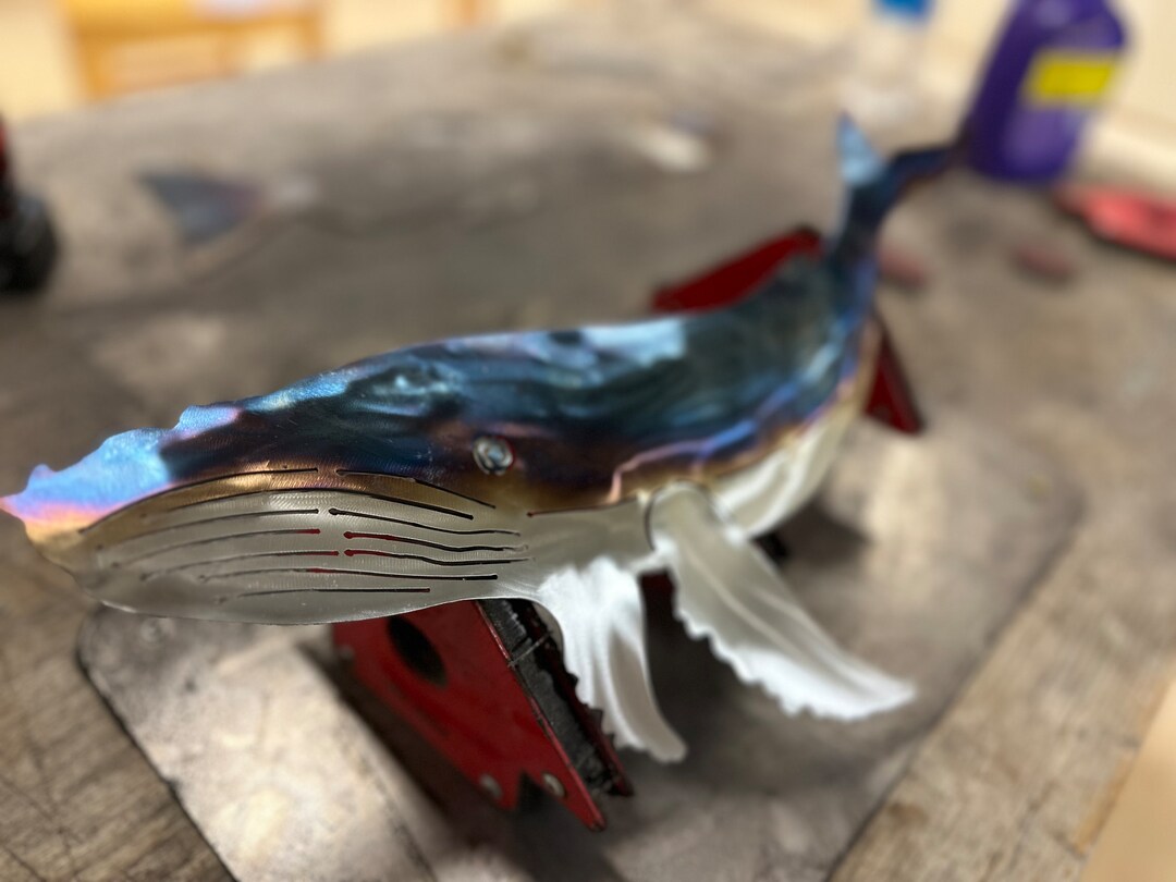 Alaskan Humpback Whale Metal Art - Etsy