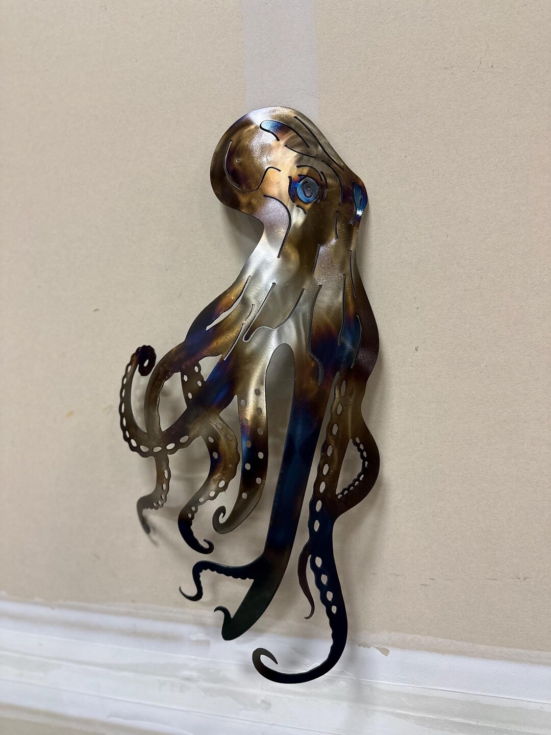 Giant Pacific Octopus - Metal Art - Etsy