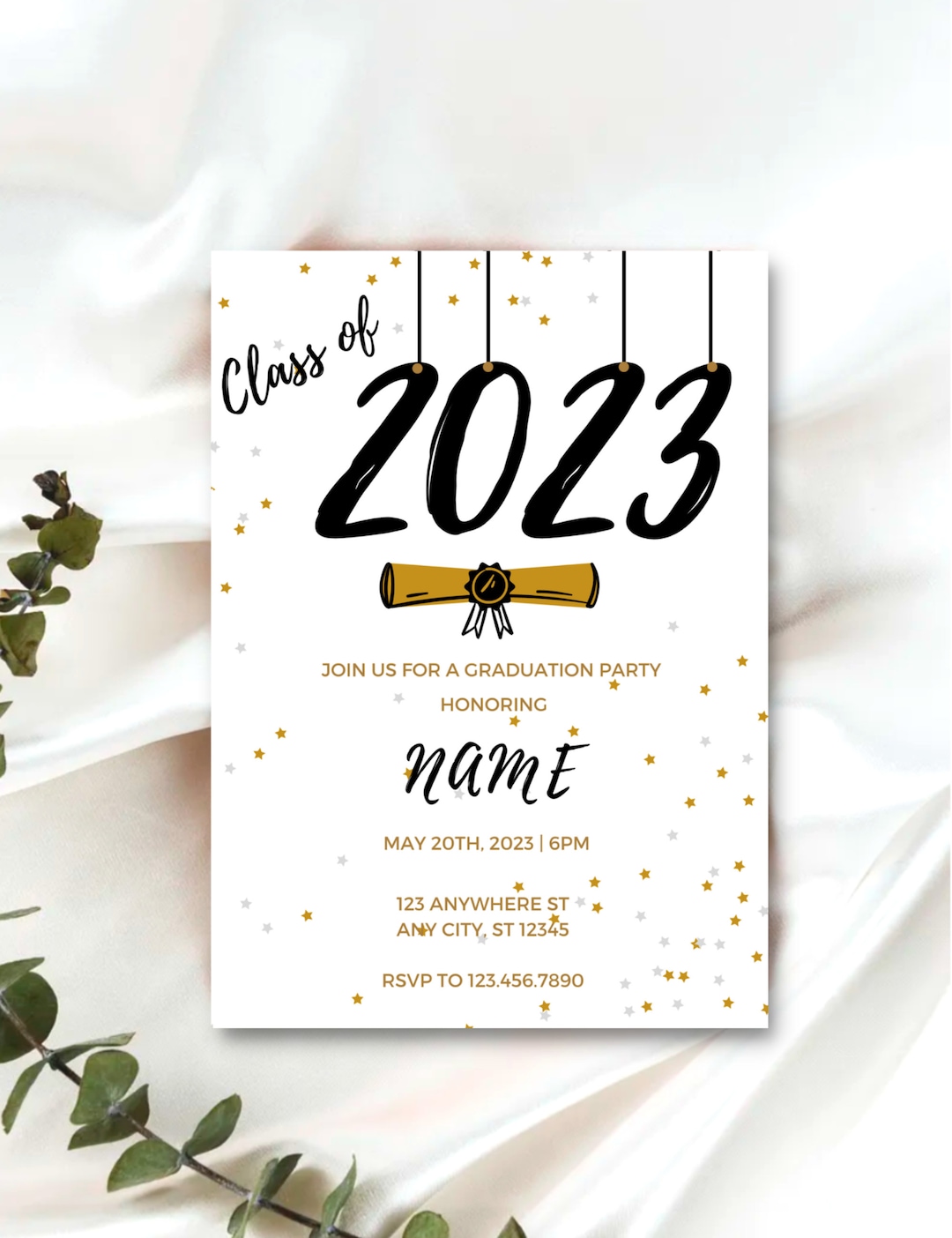 Personalized Graduation Invitation, Class of 2023 Graduation Party ...