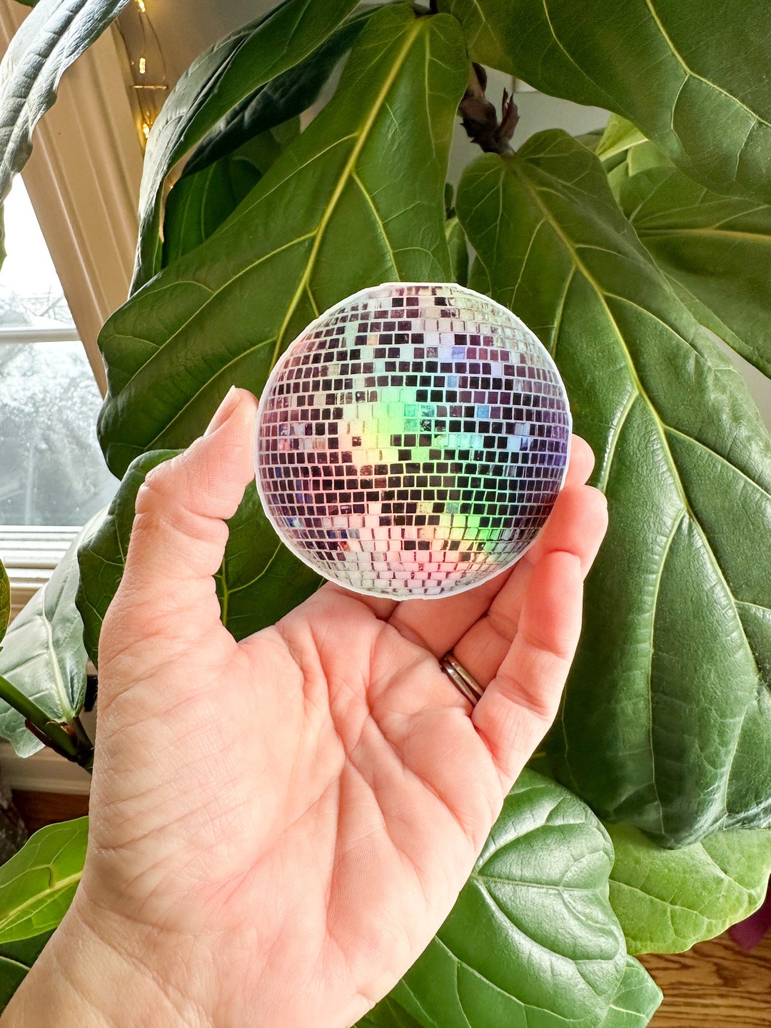 Mirrorball Disco Ball Sticker - Etsy