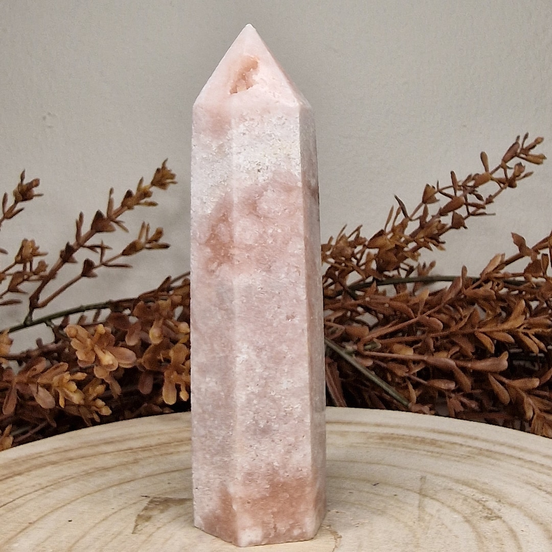 Pink Amethyst Tower Druzy Crystal Tower Crystals Points - Etsy UK