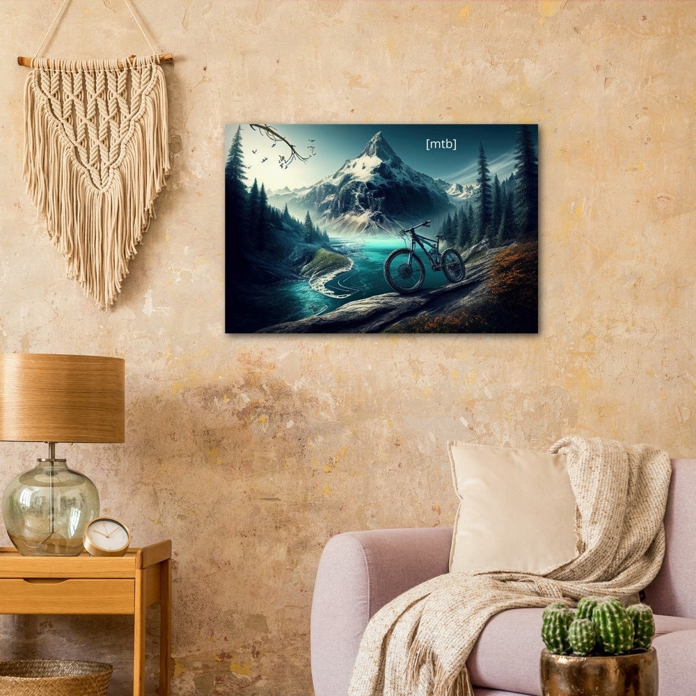 Mountain Bike Poster MTB Wall Art Bicycle Cycling Poster Gift for ...