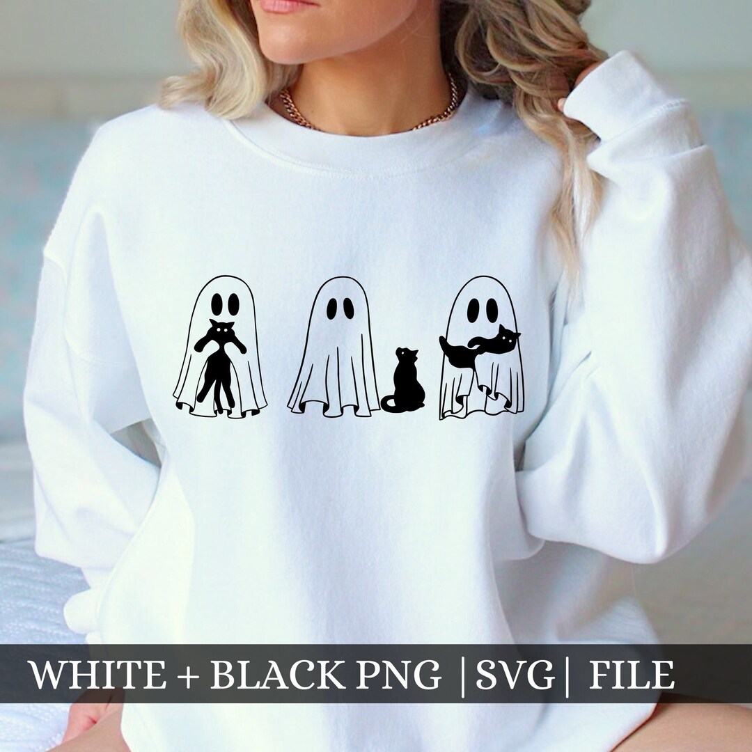 Ghost Cat SVG, Ghost SVG, Halloween Cat, Cat Ghost SVG, Ghost Cat ...