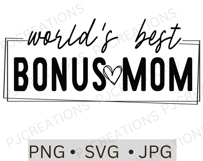 Bonus Mom (or Mum) SVG and Laser Cut File-not a Physical Item. - Etsy ...