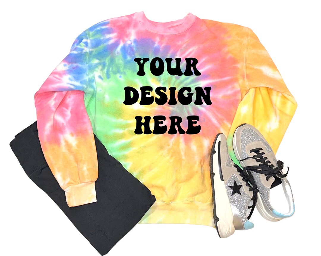 Colortone 8100 Mockup, Eternity Sweatshirt Mockup, Tie Dye Sweatshirt ...