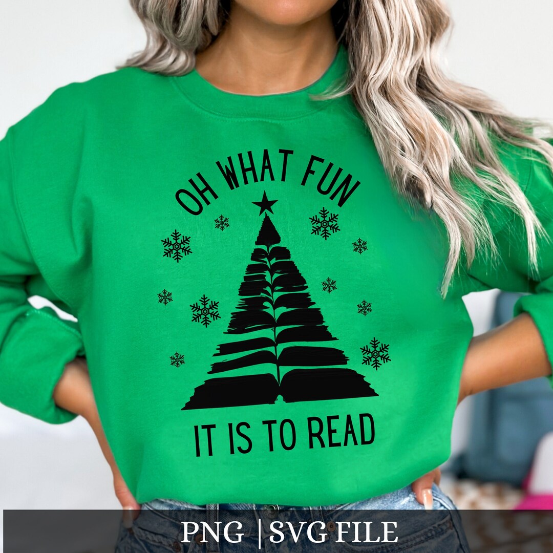 Christmas Tree Book Svg, Book Lovers Svg, Bookworm Christmas Svg ...