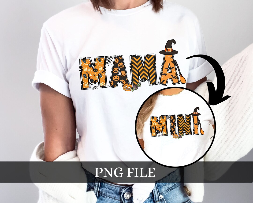 Spooky Mama Mini Halloween Png, Mama Png, Mini Png, Retro Halloween ...