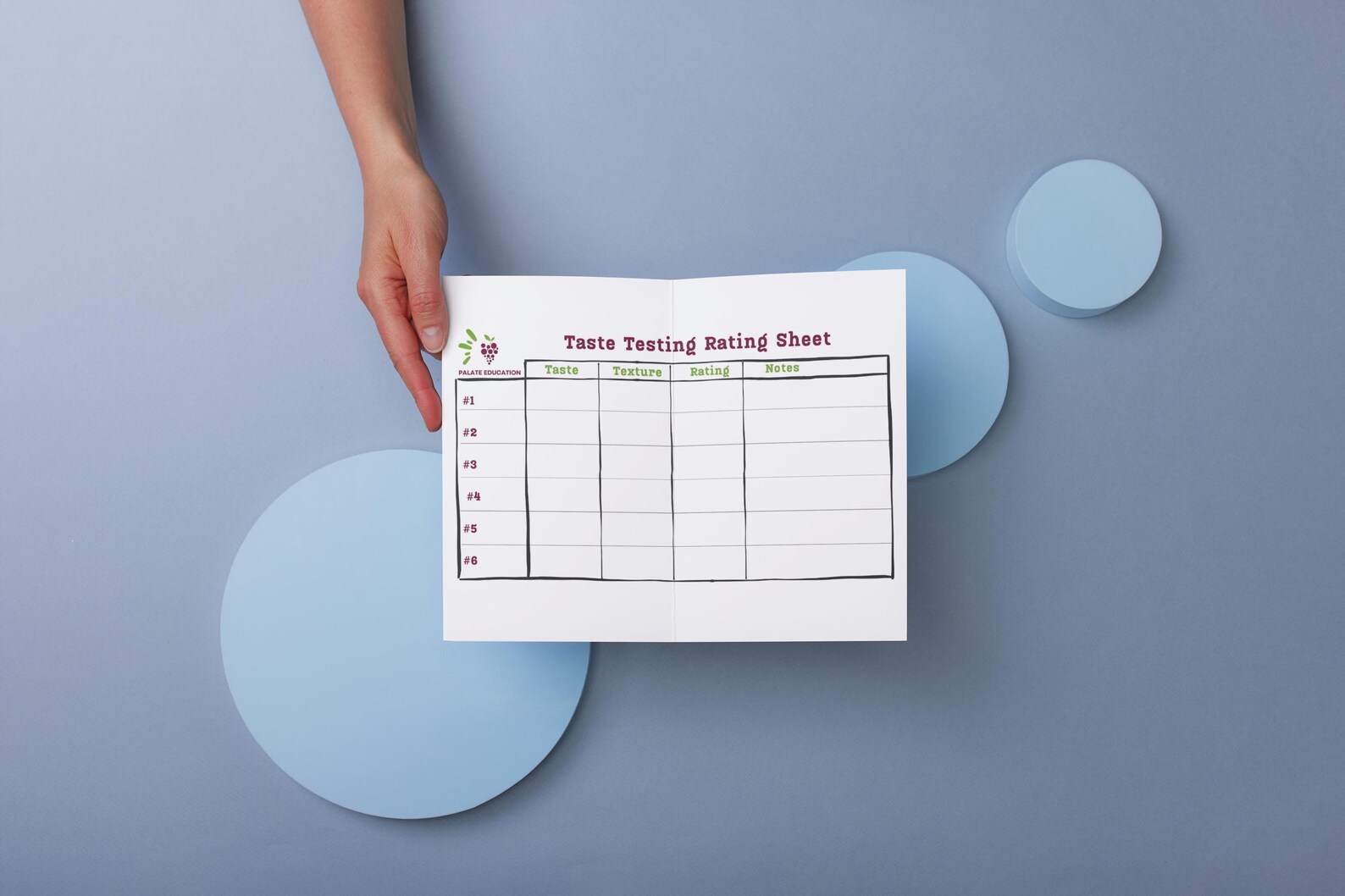 Taste Testing Rating Sheets, Explore Flavor, Score Cards Editable in ...