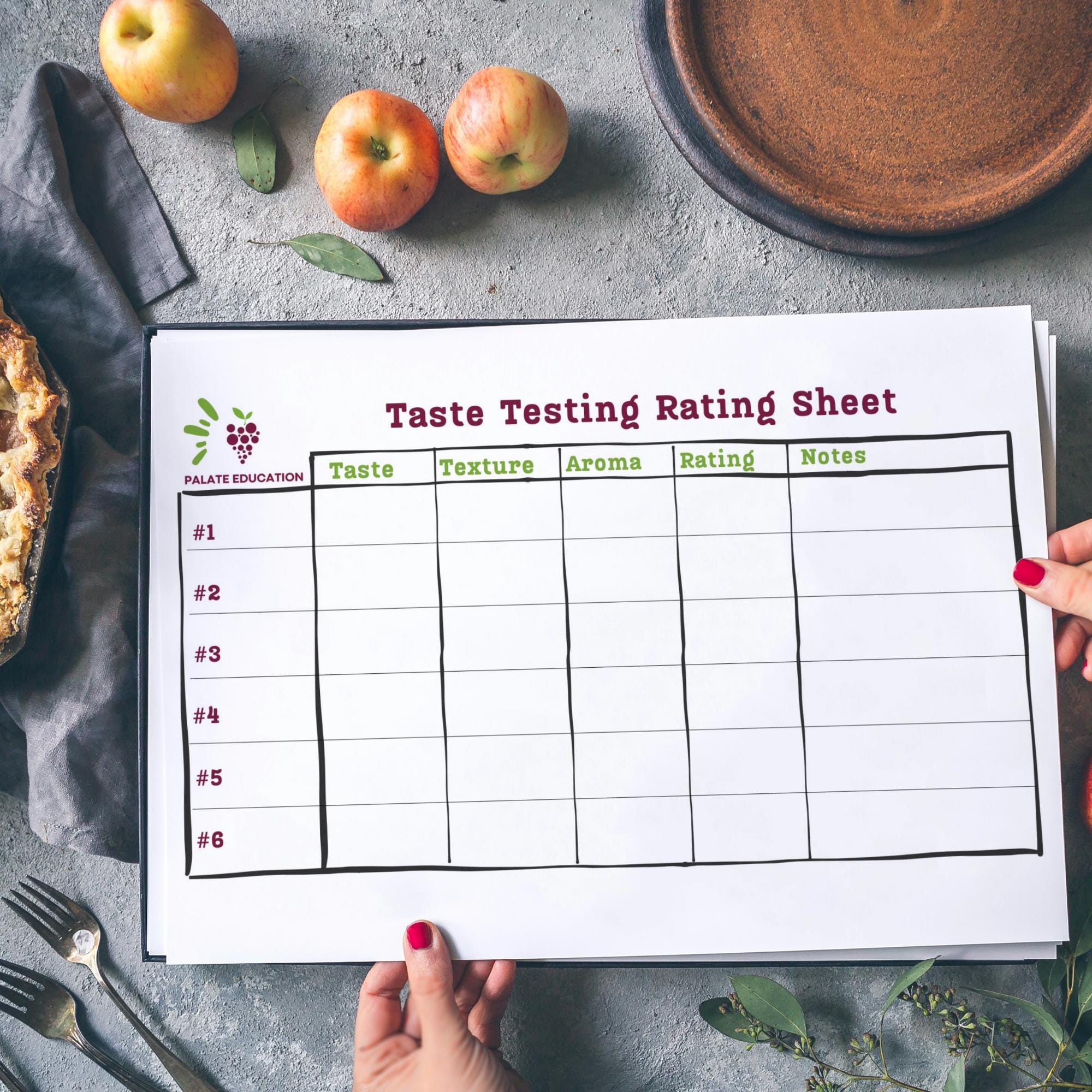 Taste Testing Rating Sheets, Explore Flavor, Score Cards Editable in ...