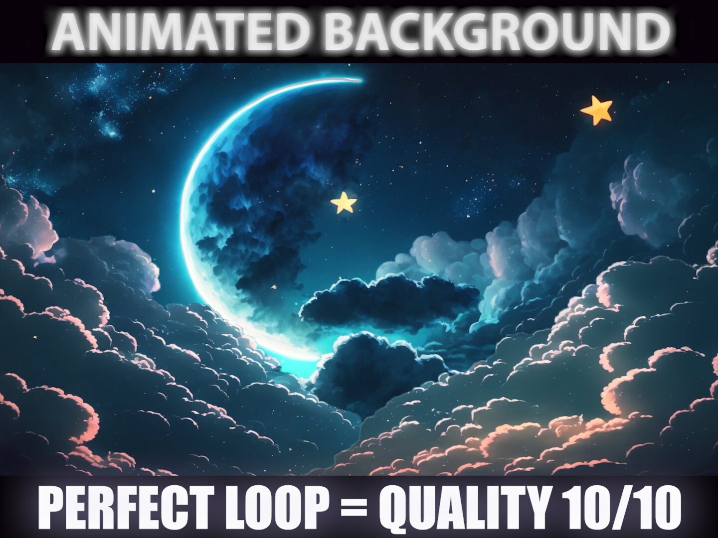 Vtuber Moon of Dreams ANIMATE VIRTUAL BACKGROUND Vtuber - Etsy