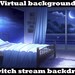 Cosmic Scenery ANIMATED VIRTUAL BACKGROUND Full Moon Stream Vtuber ...