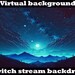 Cosmic Scenery ANIMATED VIRTUAL BACKGROUND Full Moon Stream Vtuber ...