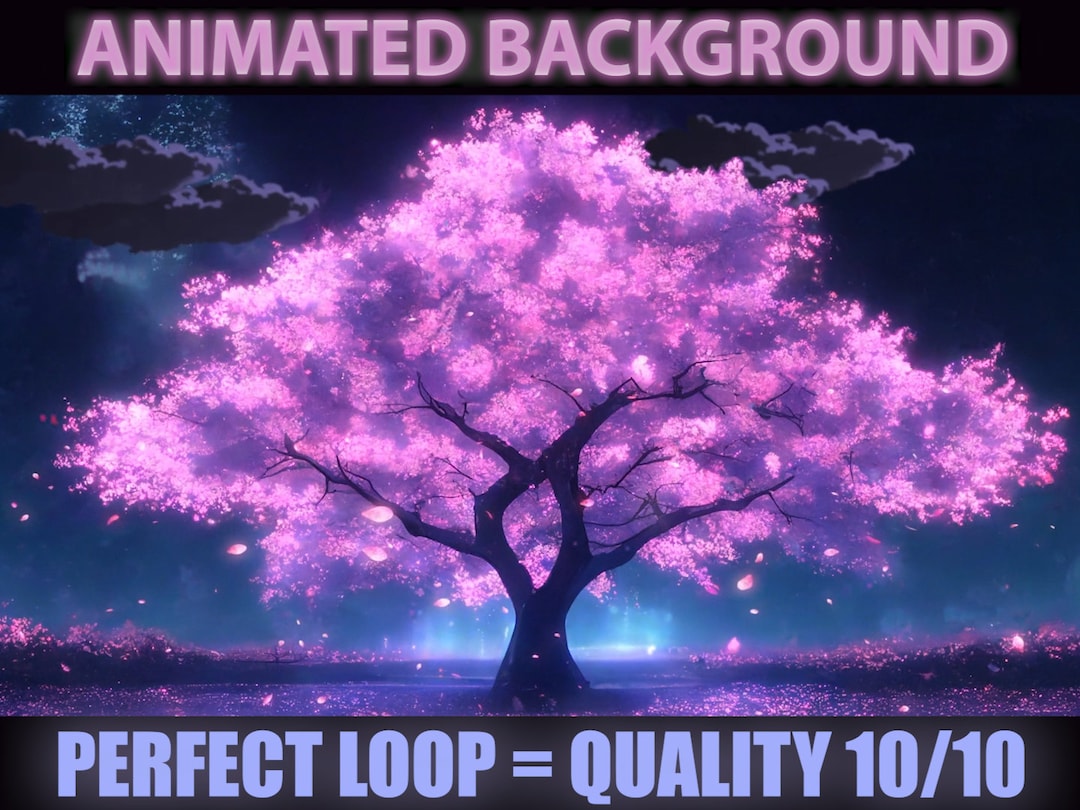 Lofi Sakura Tree | Vtuber Twitch Streamer | Youtube Zoom Loop ...