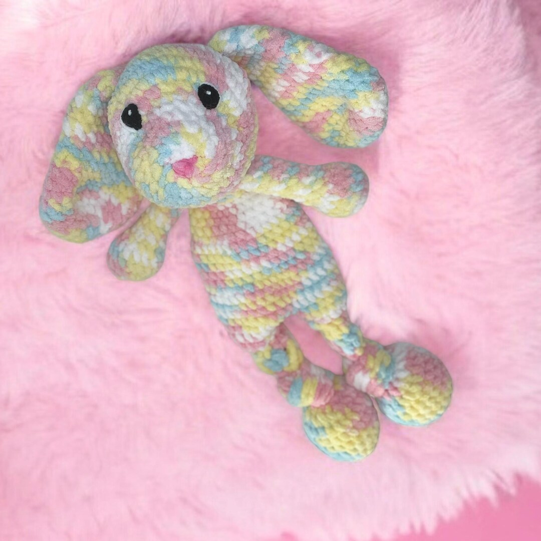 Soft Knotted Bunny Snuggles With Long Ears for Kids Cuddly Long-eared ...