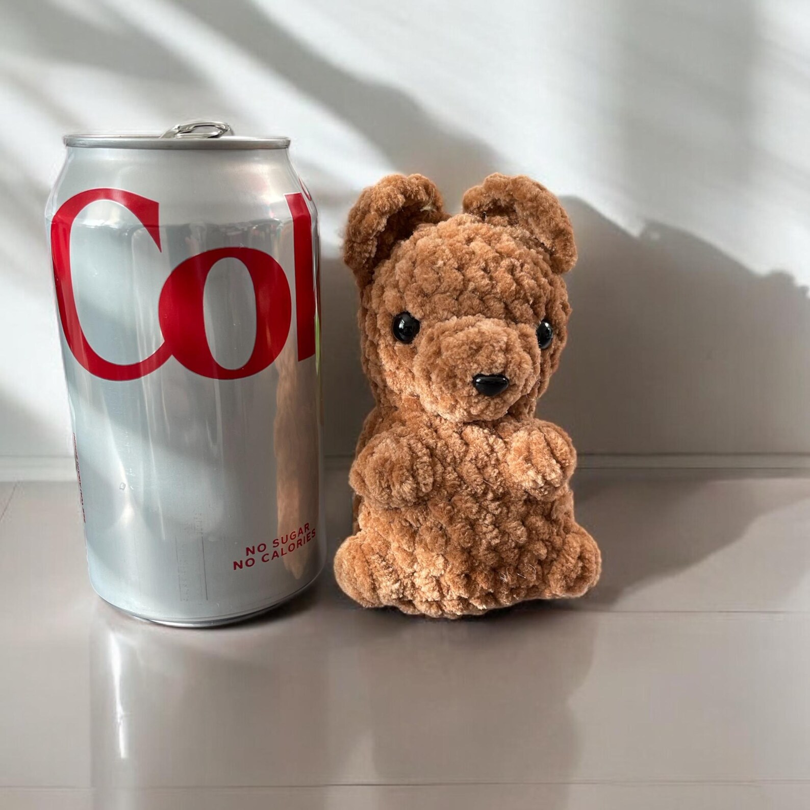 Crocheted Small Brown Bear With Plastic Safety Eyes and Nose - Etsy