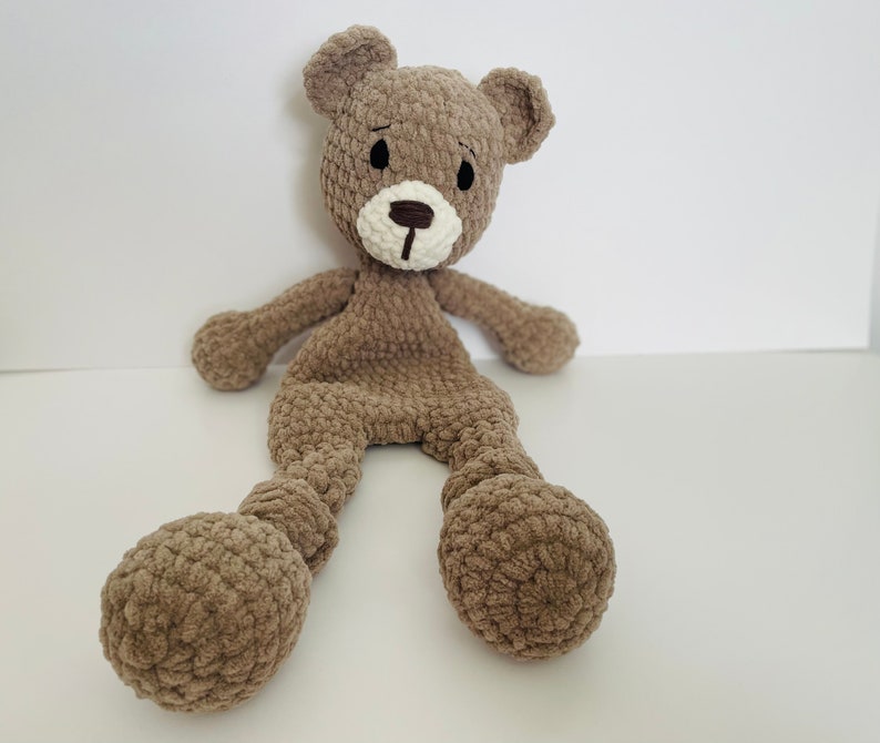 Large Snuggly Bear, Blanket Bear, Lovey Bear. Light Brown Bear ...