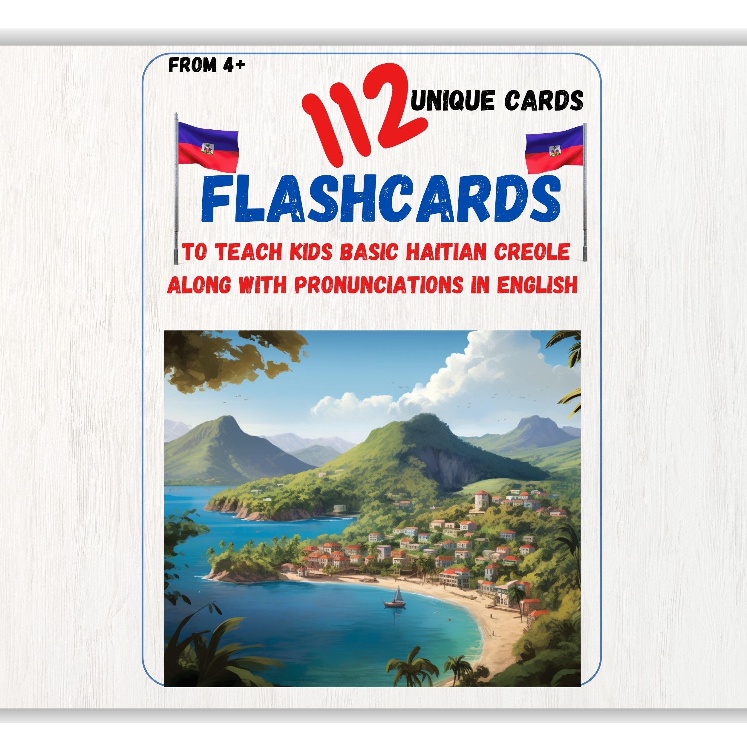 112 Flashcards to Teach Kids Basic Haitian Creole - Etsy