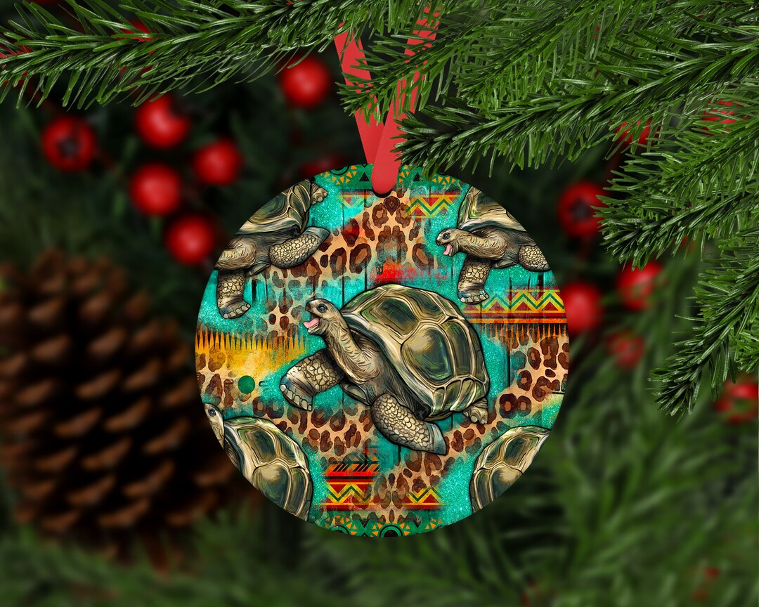 Christmas Tortoise Ornament,tortoise Car Coaster,tortoise Ornaments ...