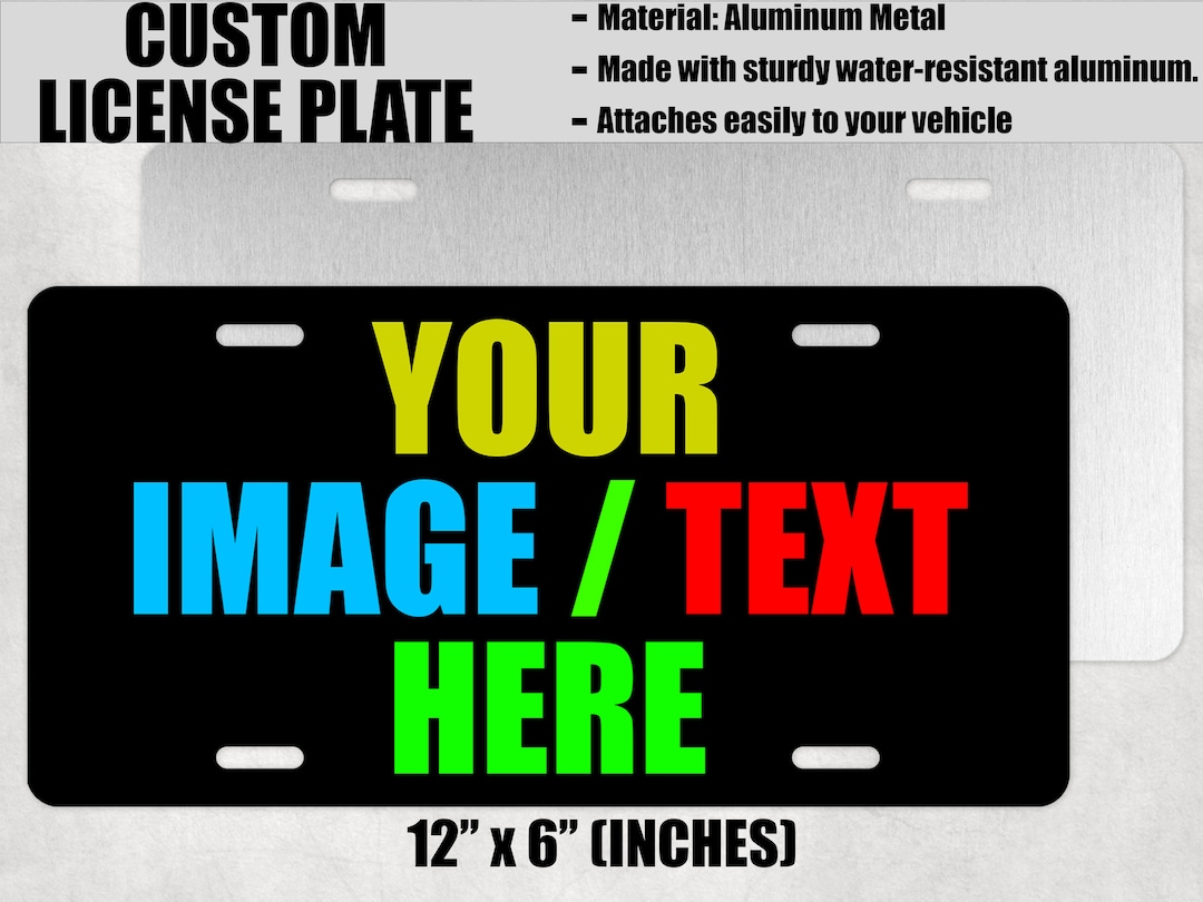 Personalized License Plate,custom License Plate,custom Car Tag ...