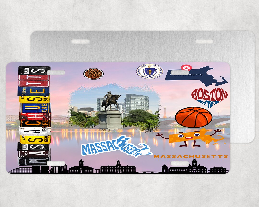 Massachusetts License Plate, Massachusetts Car Plate,state License ...