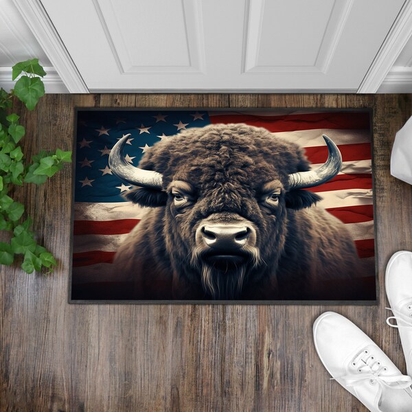 Bison Rug - Etsy