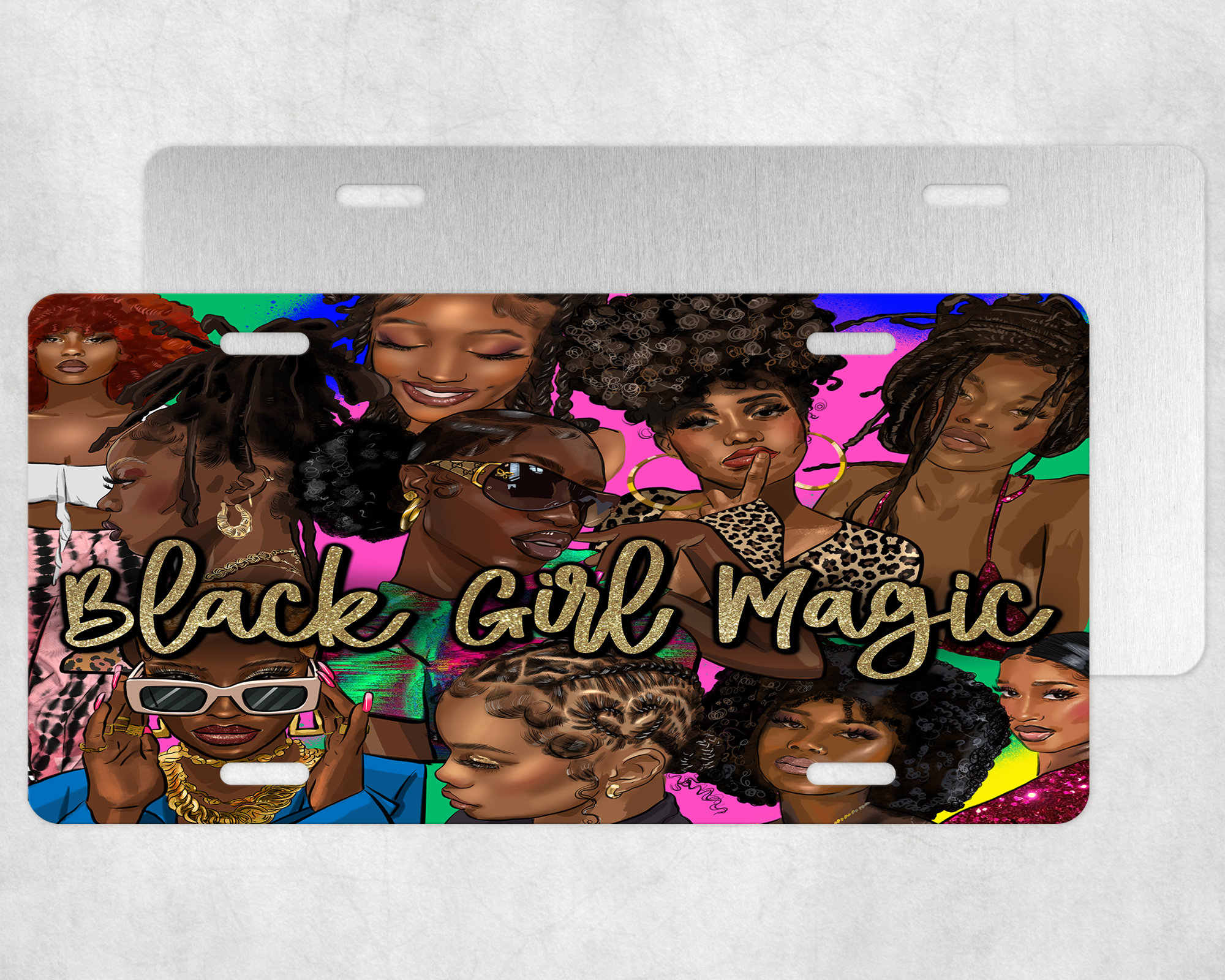 Black Girl Magic License Plate ,black Girl Magic,black Girl License ...