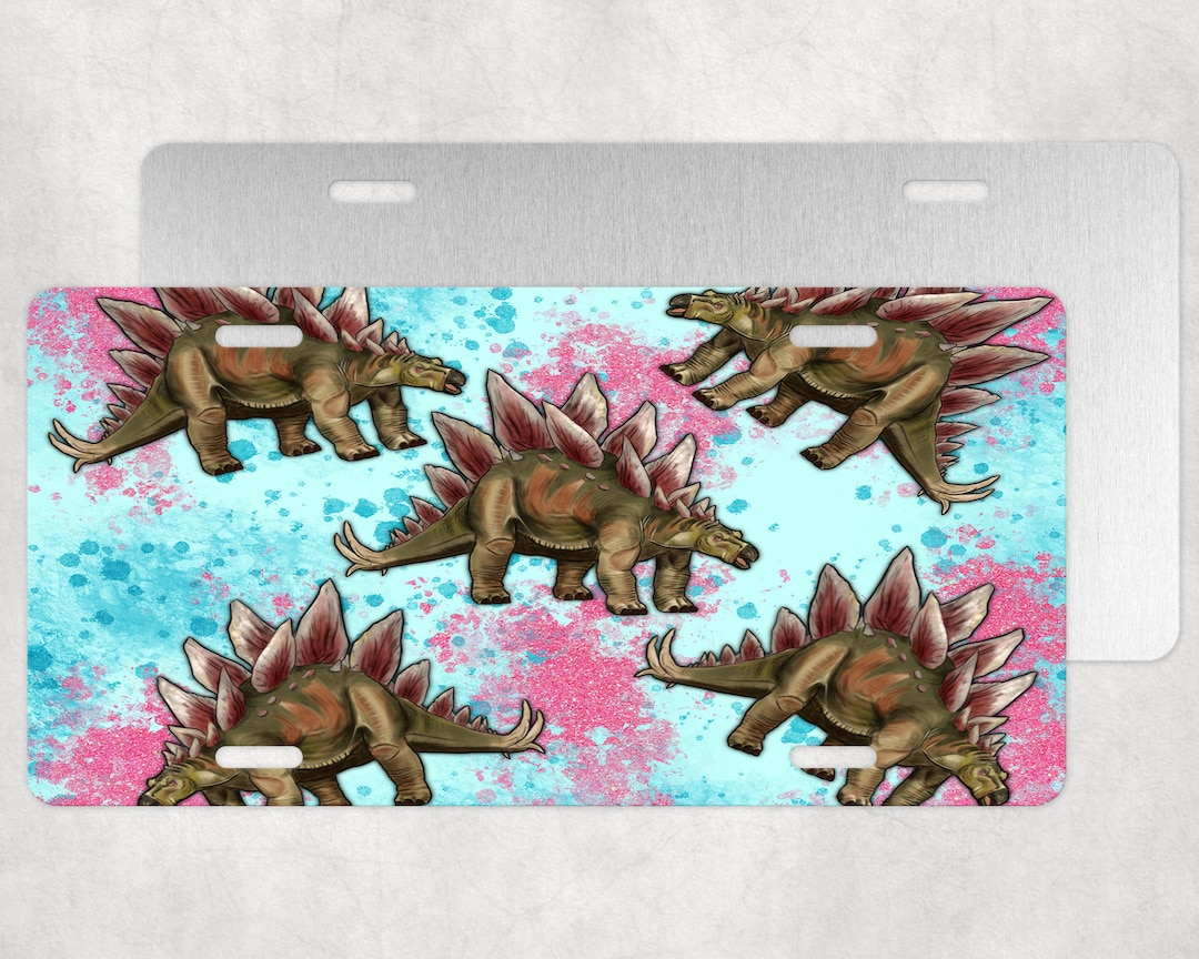 Stegosaurus Dinosaur License Plate,dinosaur License Plate, Stegosaurus ...
