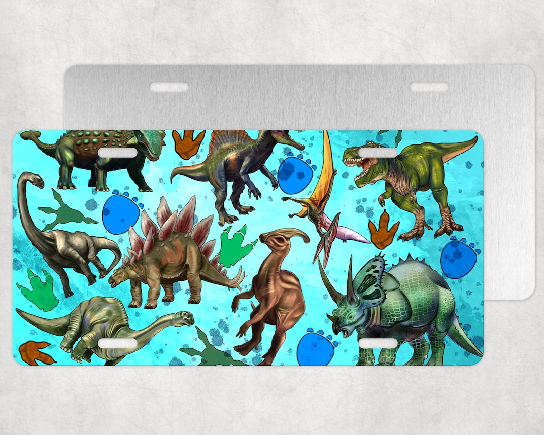 Dinosaurs License Plate,dinosaur License Plate,license Plate - Etsy