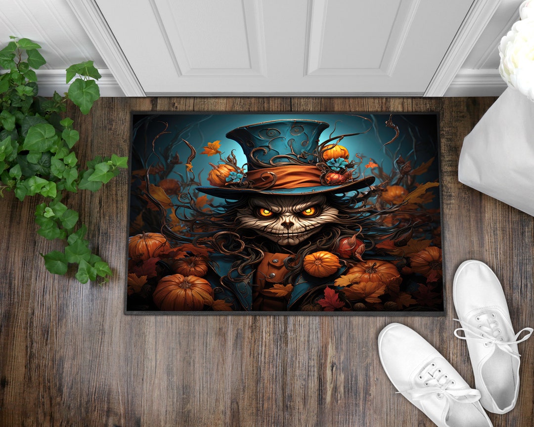 Scary Rabbit Door Mat,halloween Rabbit Doormat, Rabbit Rug,halloween ...