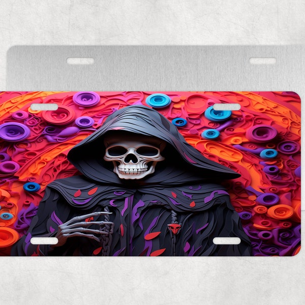 Grim Reaper License Plate - Etsy