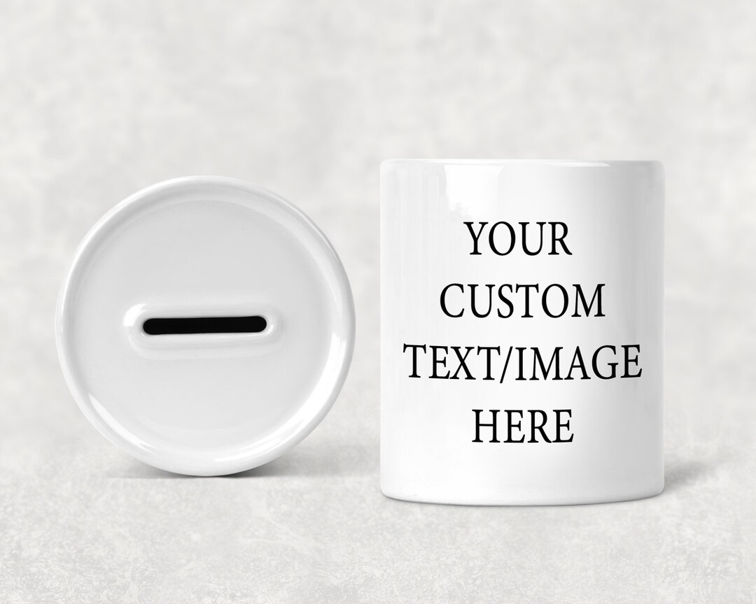 Personalized Ceramic Coin Bank,custom Piggy Bank,allowance Bank for ...