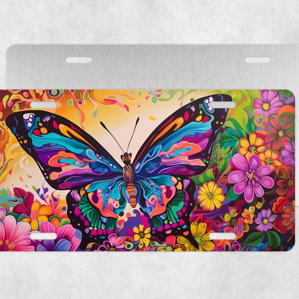 Butterfly License Plate Frames - Etsy