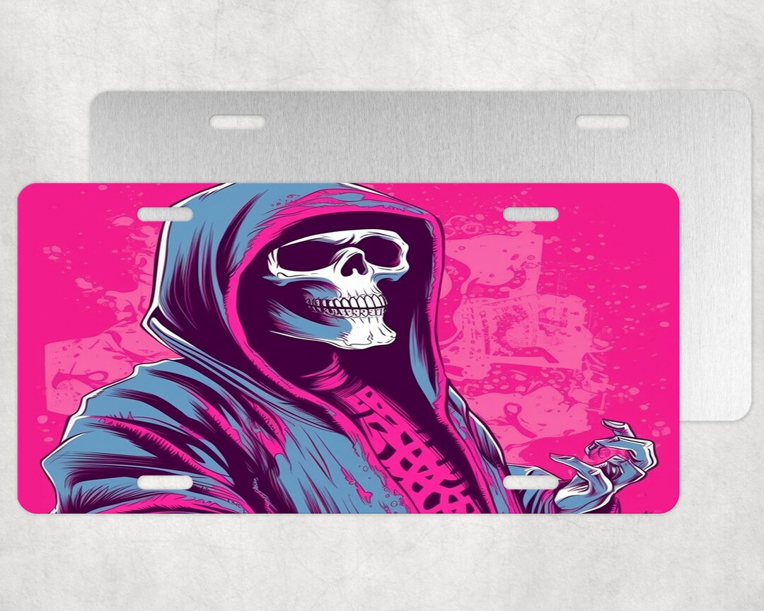 Halloween Grim Reaper License Plate,halloween License Plate,hallowen ...