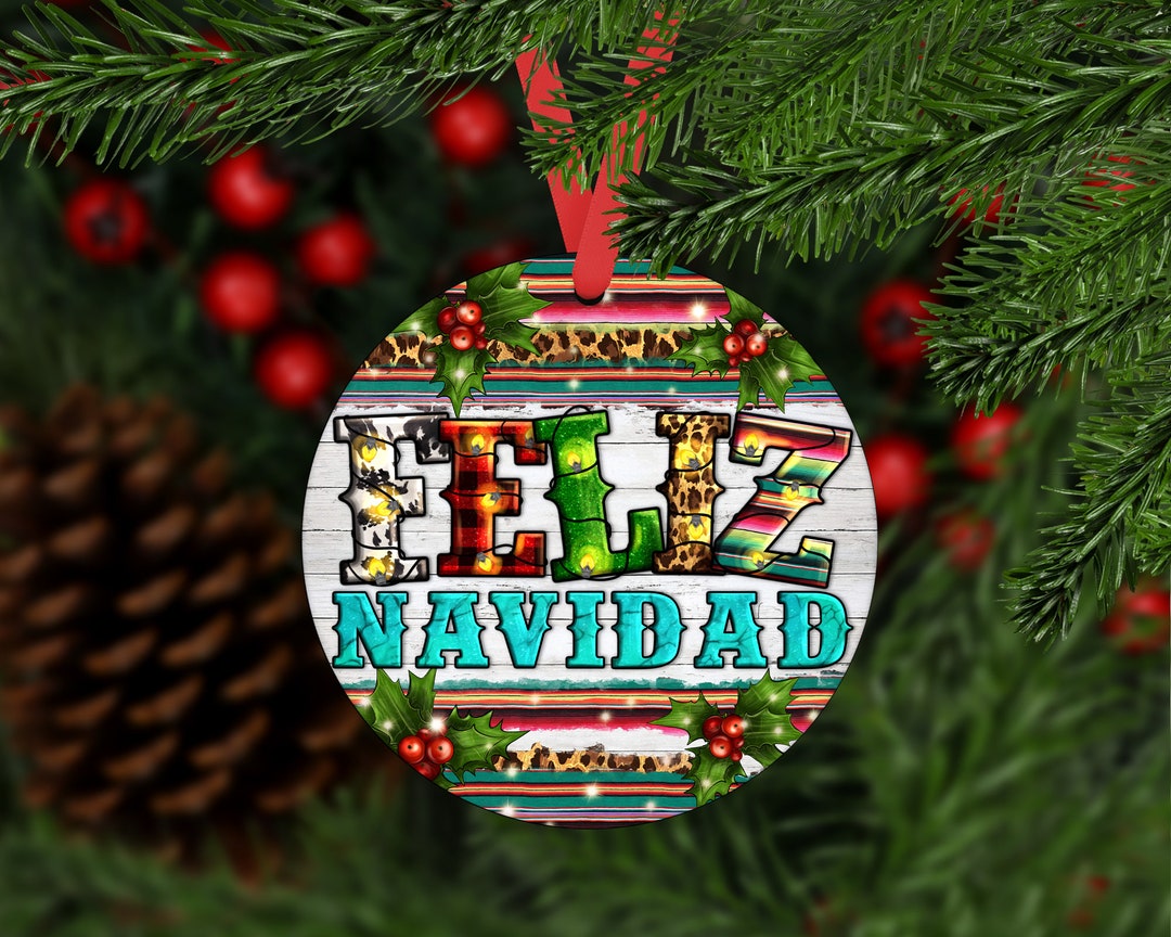Christmas Feliz Navidad Ornament,feliz Navidad Car Coaster,feliz ...