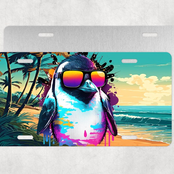 Penguin License Plate - Etsy