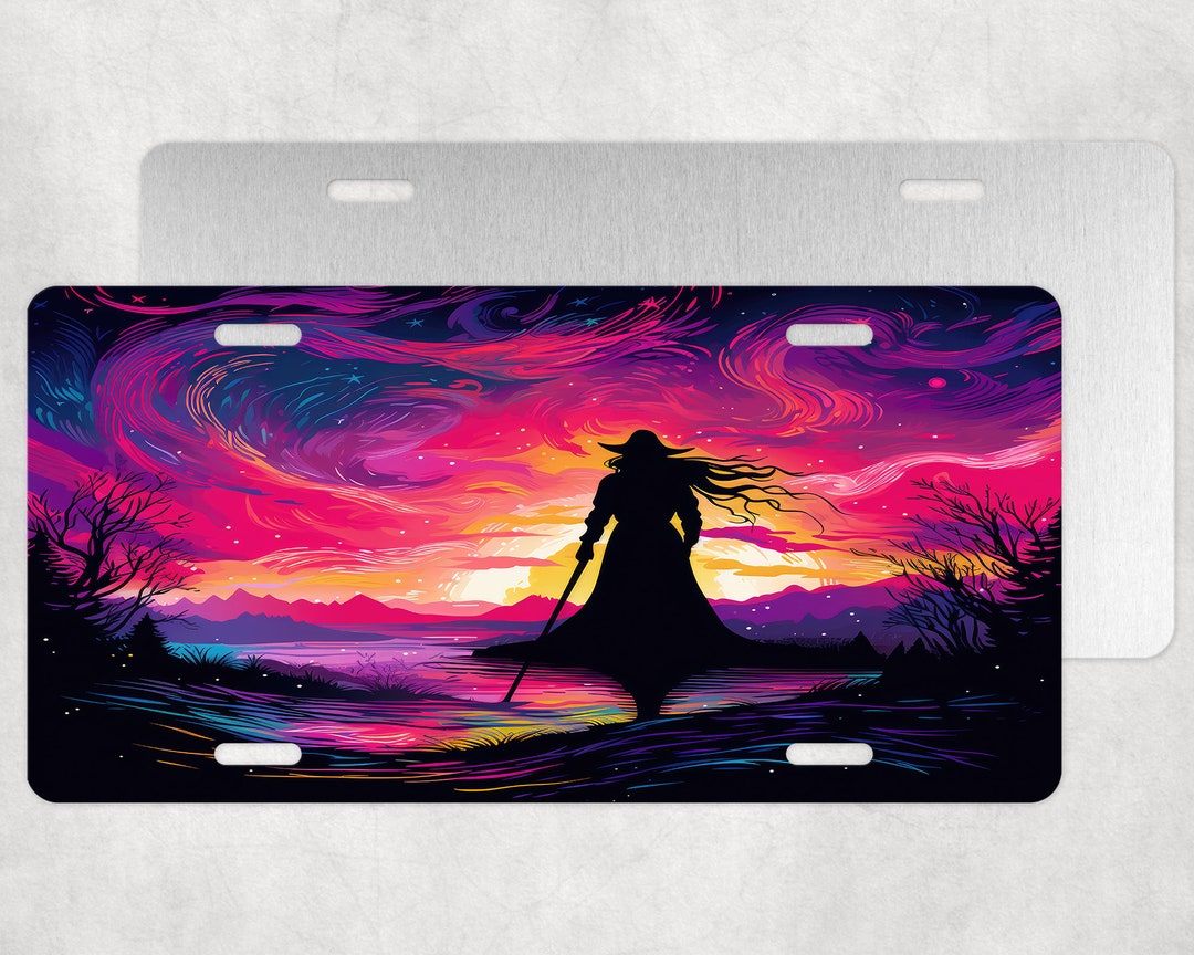 Halloween Witch License Plate,halloween License Plate,halloween Witch ...