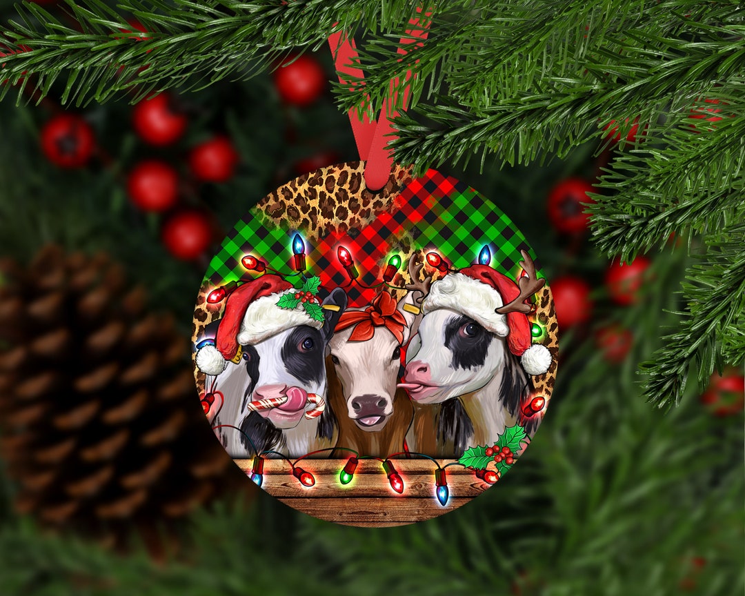 Christmas Heifers Ornament,heifers Car Coaster, Heifers Ornaments ...