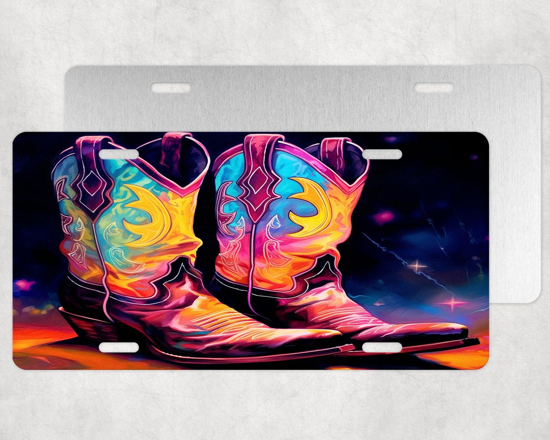 Boot License Plate, Boot,colorful Boot License Plate,license Plate,car ...