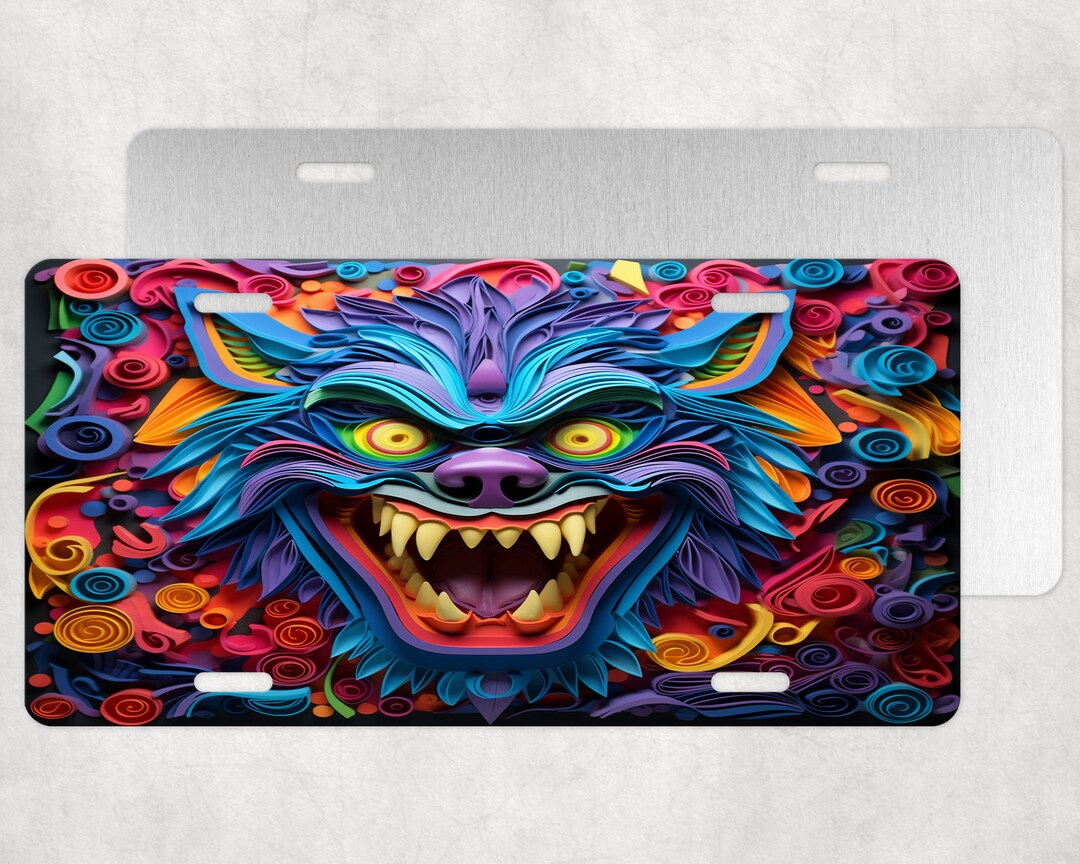 Halloween Werewolf License Plate,halloween License Plate,hallowen ...