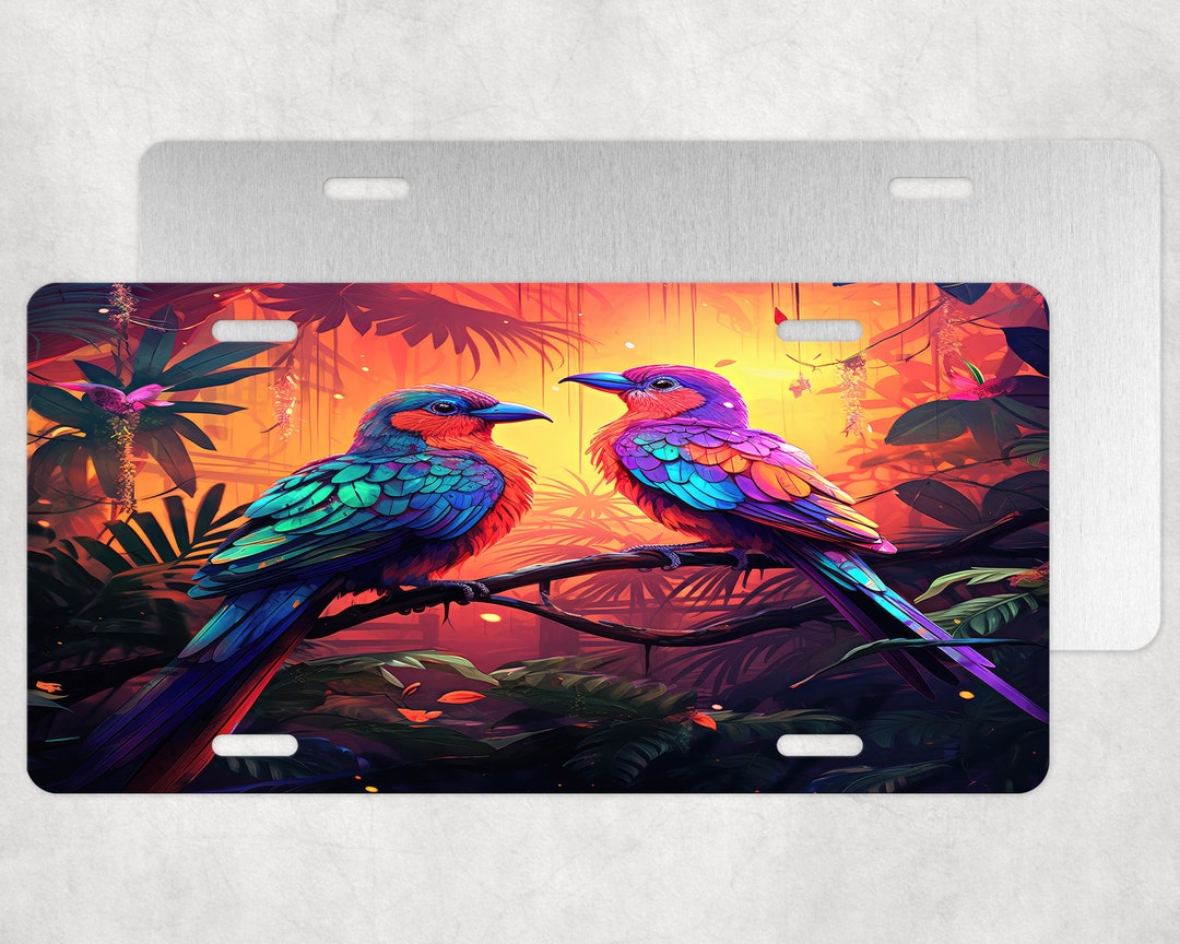 Birds License Plate, Birds Car Plate, Birds,jungle Animals,animal ...